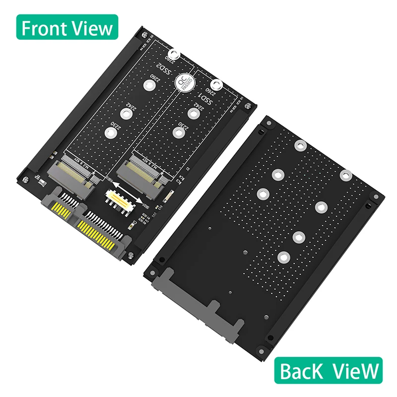 Адаптер M2 SATA SSD с двумя ключами B + M.2 NGFF SSD на 2,5 дюйма SATA ...