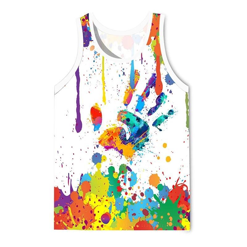3D-Painting-Graffiti-Printed-Tank-Top-Gym-Clothing-Men-Summer ...