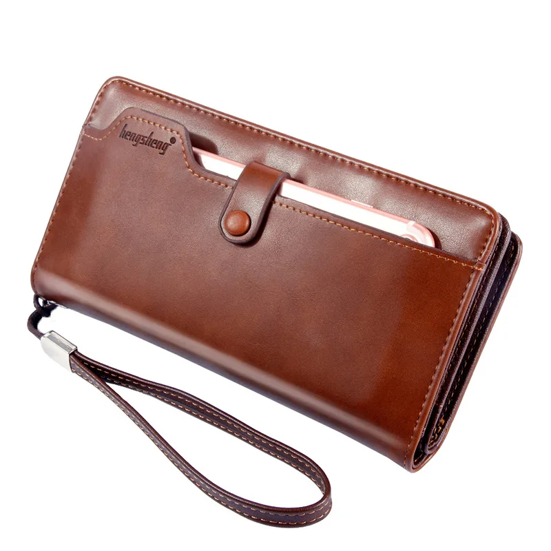 Men Wallets Long Style High Quality Mobile Phone Card Holder Male Purse ...