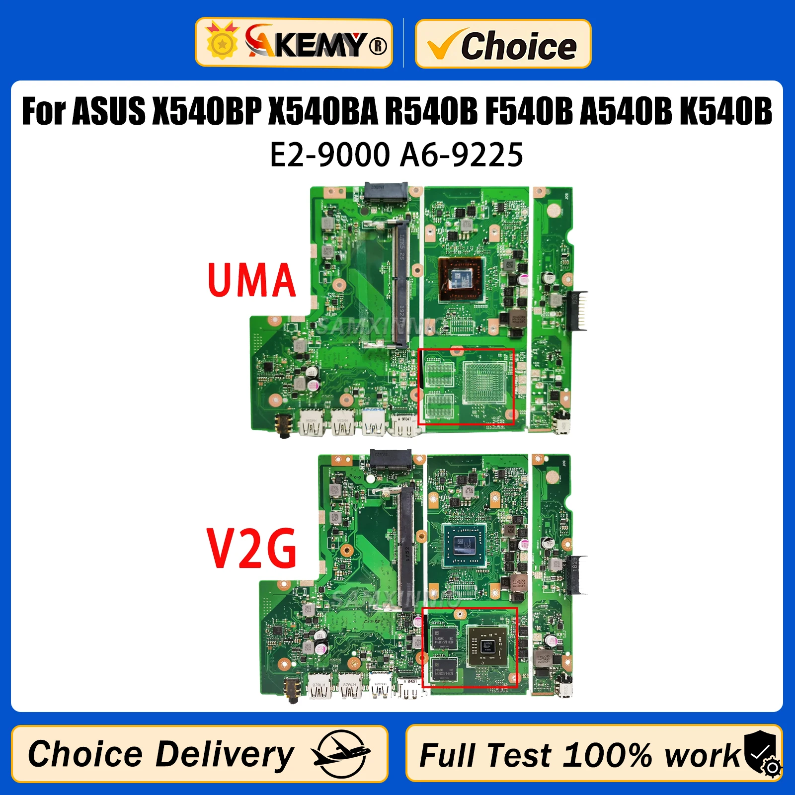 Akemy-X540BP-Mainboard-For-ASUS-X540BA-R540B-F540B-A540B-K540B-Laptop-Motherboard-100-Working ...