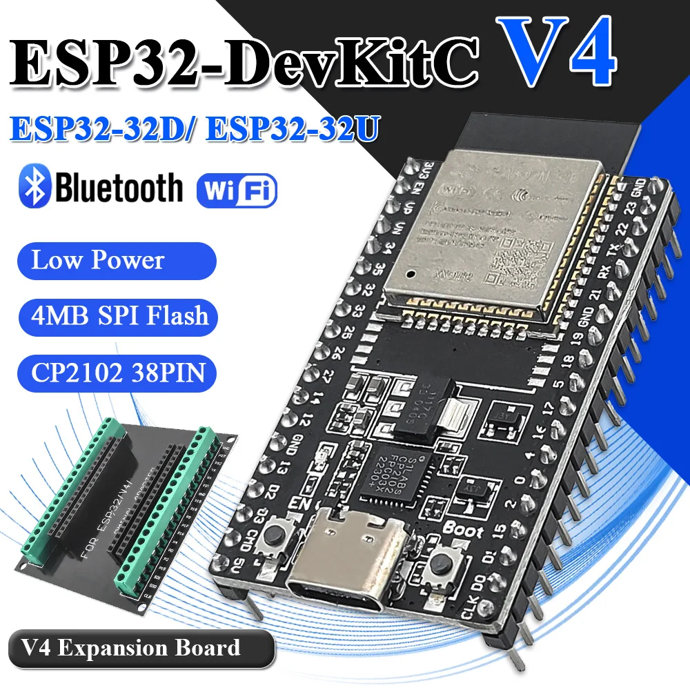 ESP32 Development Board with GPIO Expansion Board Kit ESP32-32D BT Wifi ...