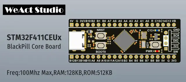 WeAct BlackPill STM32F411CEU6 STM32F4 STM32 Core Board, 43% OFF