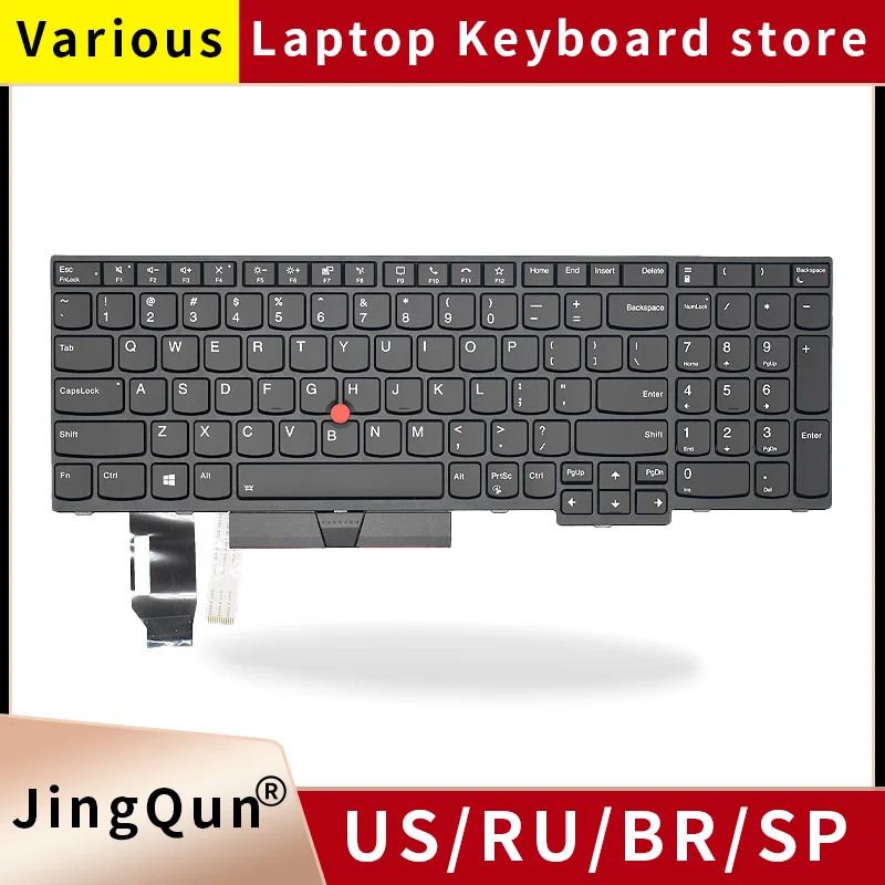 Replacement US/RU Laptop Keyboard For LENOVO Thinkpad T15 Gen1 Gen2 ...