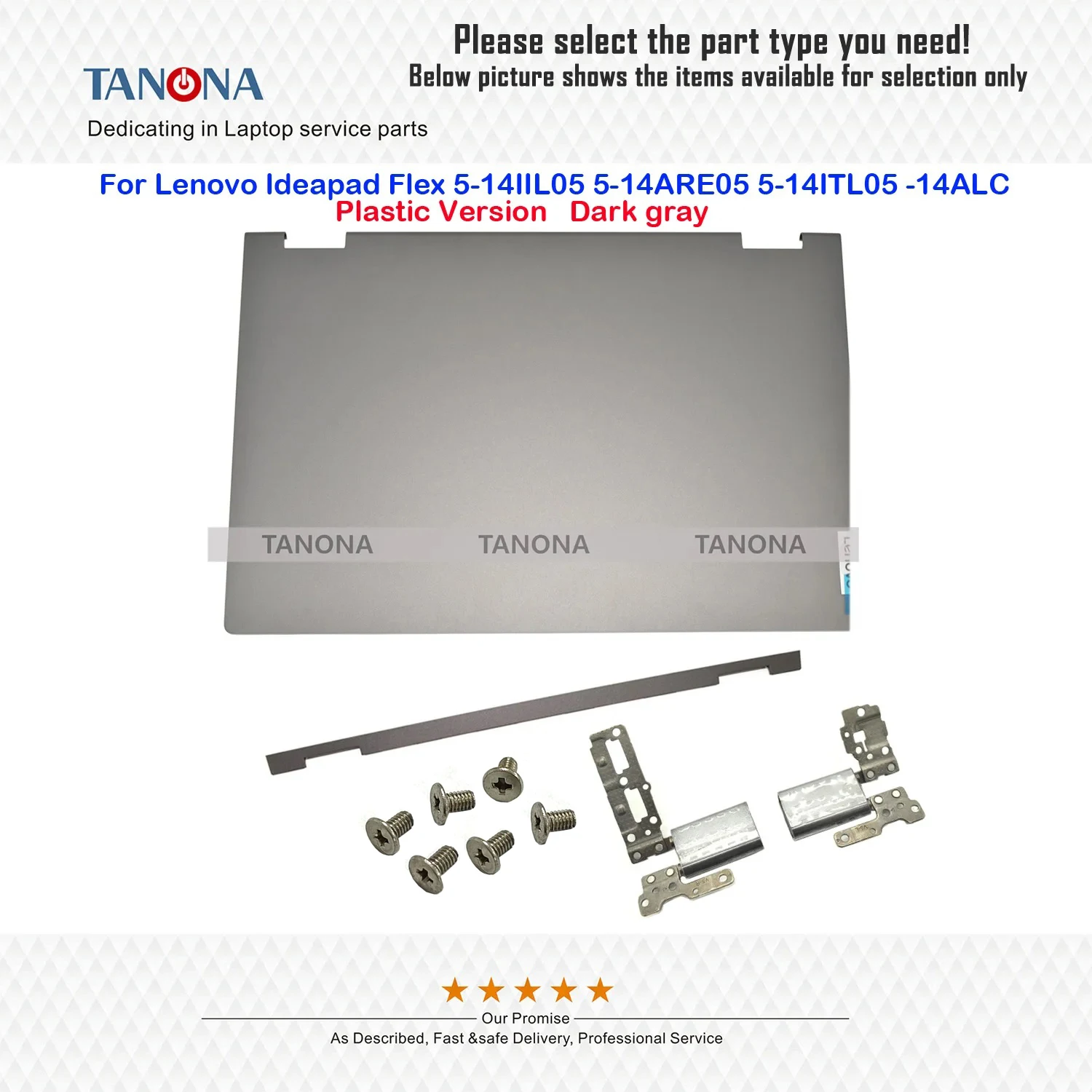 Orig-New-5CB0Y85294-Gy-for-Lenovo-Ideapad-Flex-5-14IIL05-5-14ARE05-5 ...