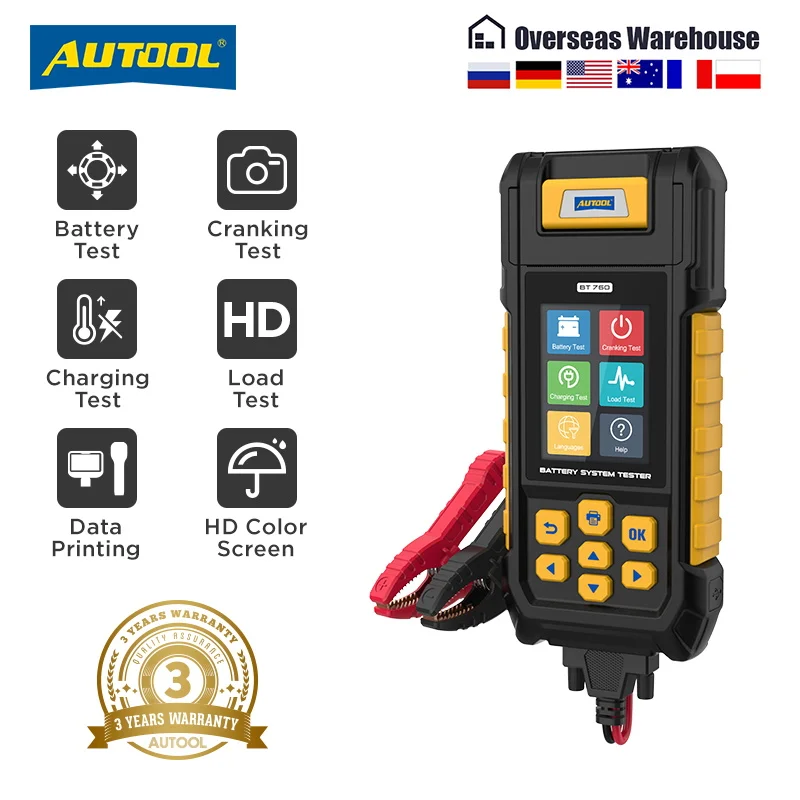 AUTOOL-BT760-Battery-Tester-With-Printer-Battery-Analyzer-Tester ...