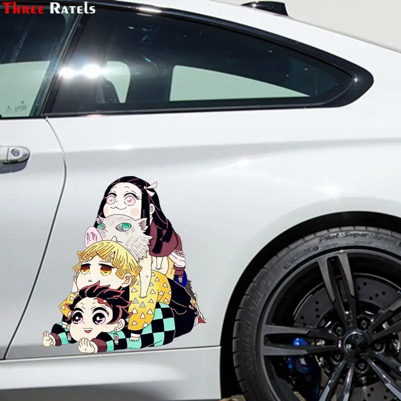 Three-Ratels-FC576-Anime-Gang-Cute-Car-Sticker-Chibi-Kimetsu-No-Yaiba ...