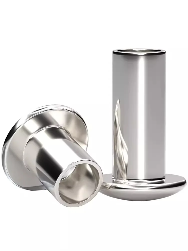 GB873-304-Stainless-Steel-Oval-Head-Semi-Tubular-Rivets-Round-Head-Half ...