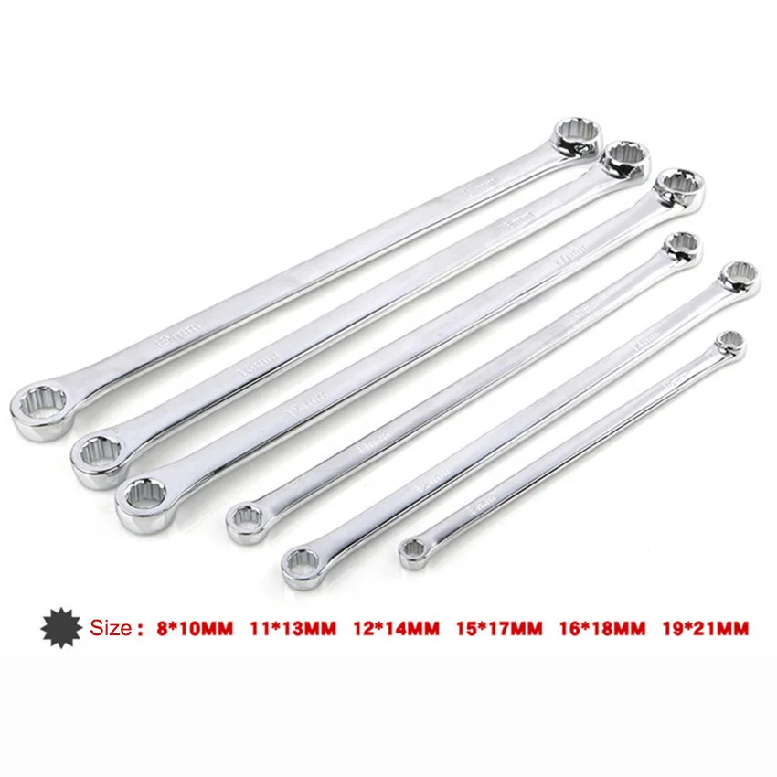 6Pcs-Extra-Long-Double-Ring-Box-End-Wrench-Set-Long-Lifetime-Aviation ...