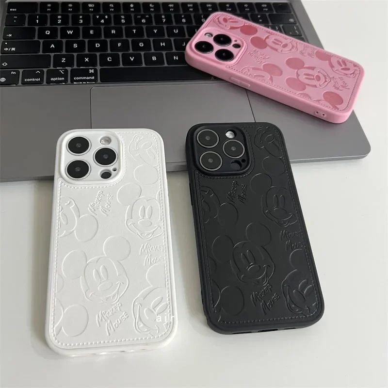 3D-Embossed-Cartoon-Mickey-Mouse-Silicone-Phone-Case-for-iPhone-15-14 ...