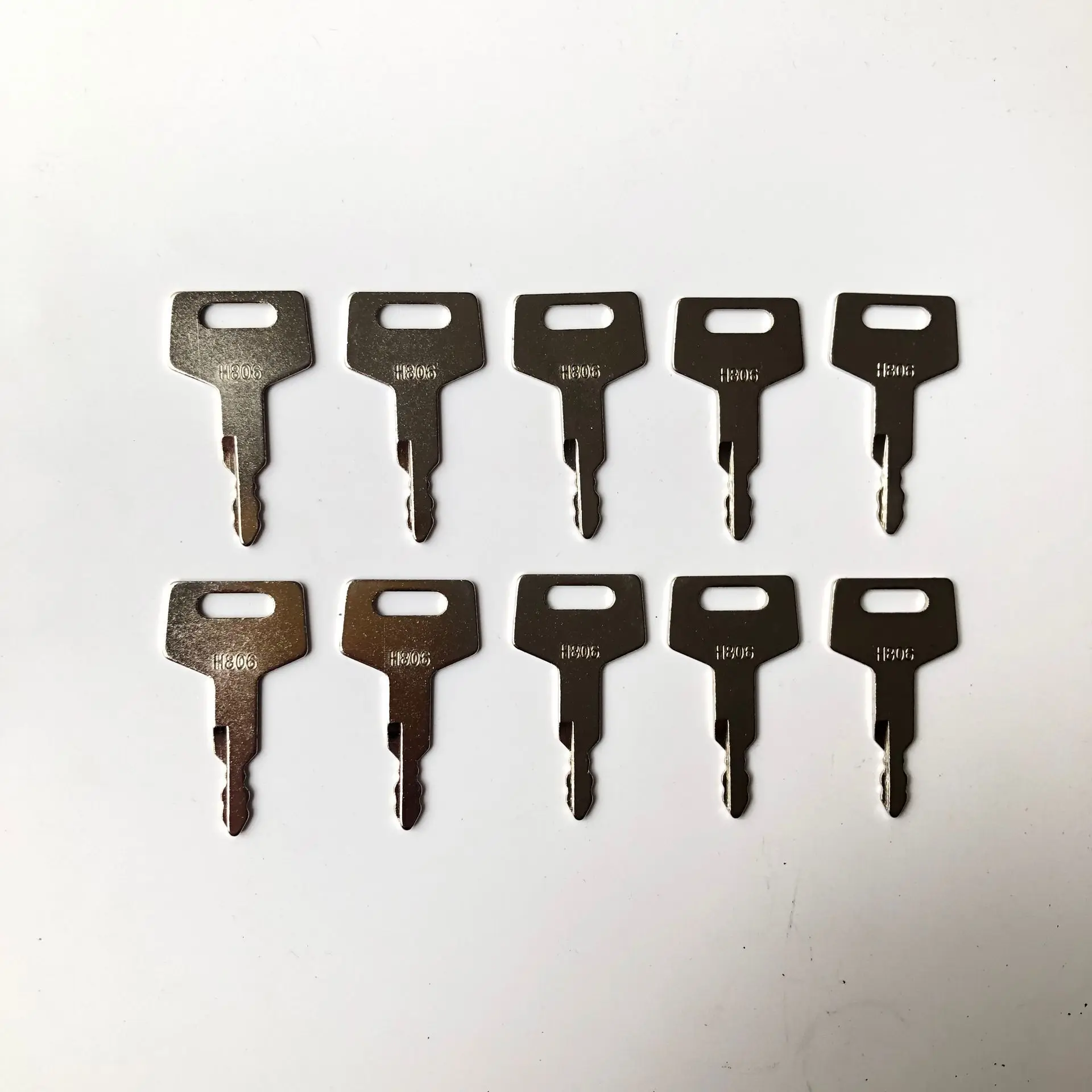 10PCS-H806-Key-for-Takeuchi-Excavator-Loader-Track-BU1698X2-Door-Lock ...