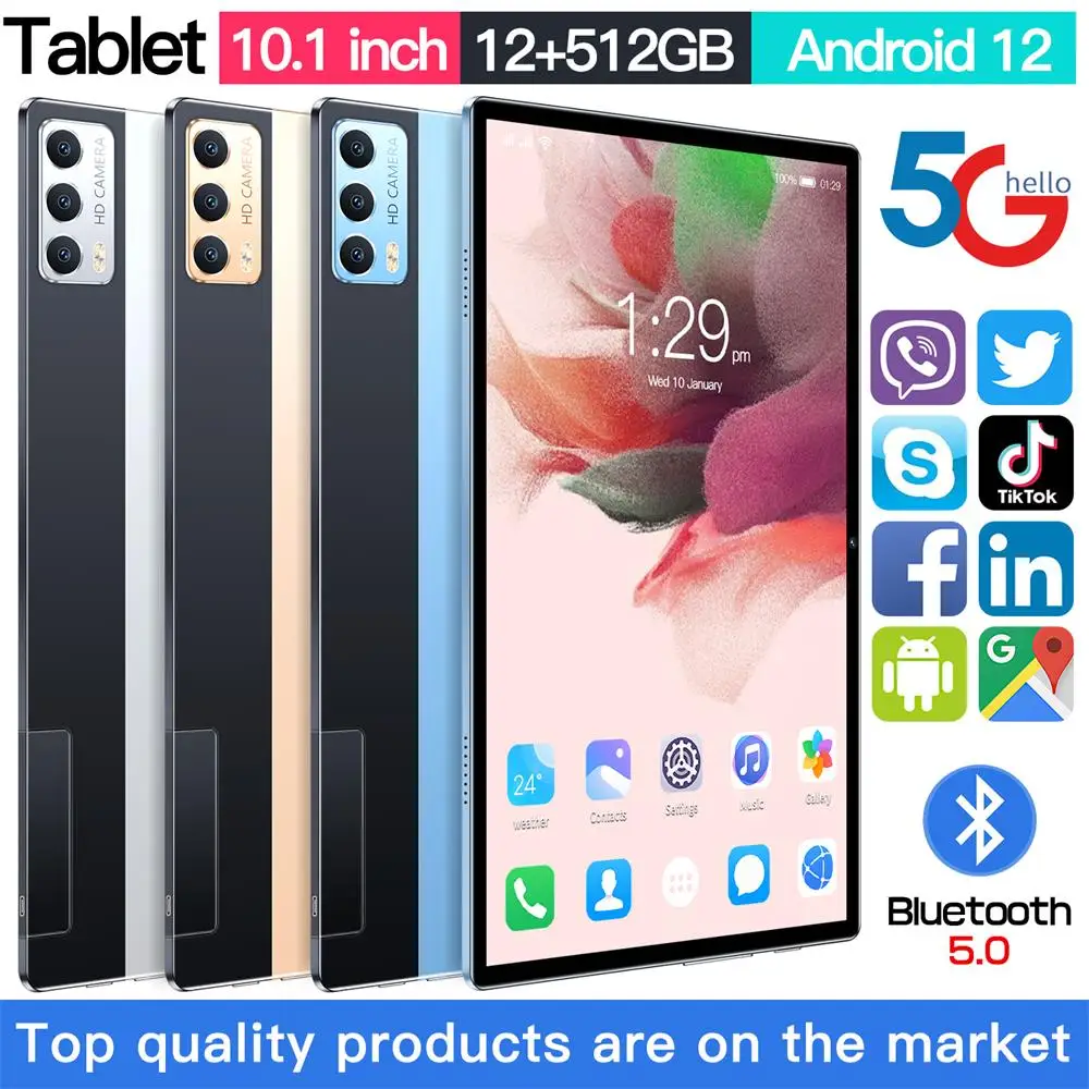 X11 PRO Tablet PC 10.1 Polegada IPS tela RAM 6/8/12G/ROM 128/256/512G ...