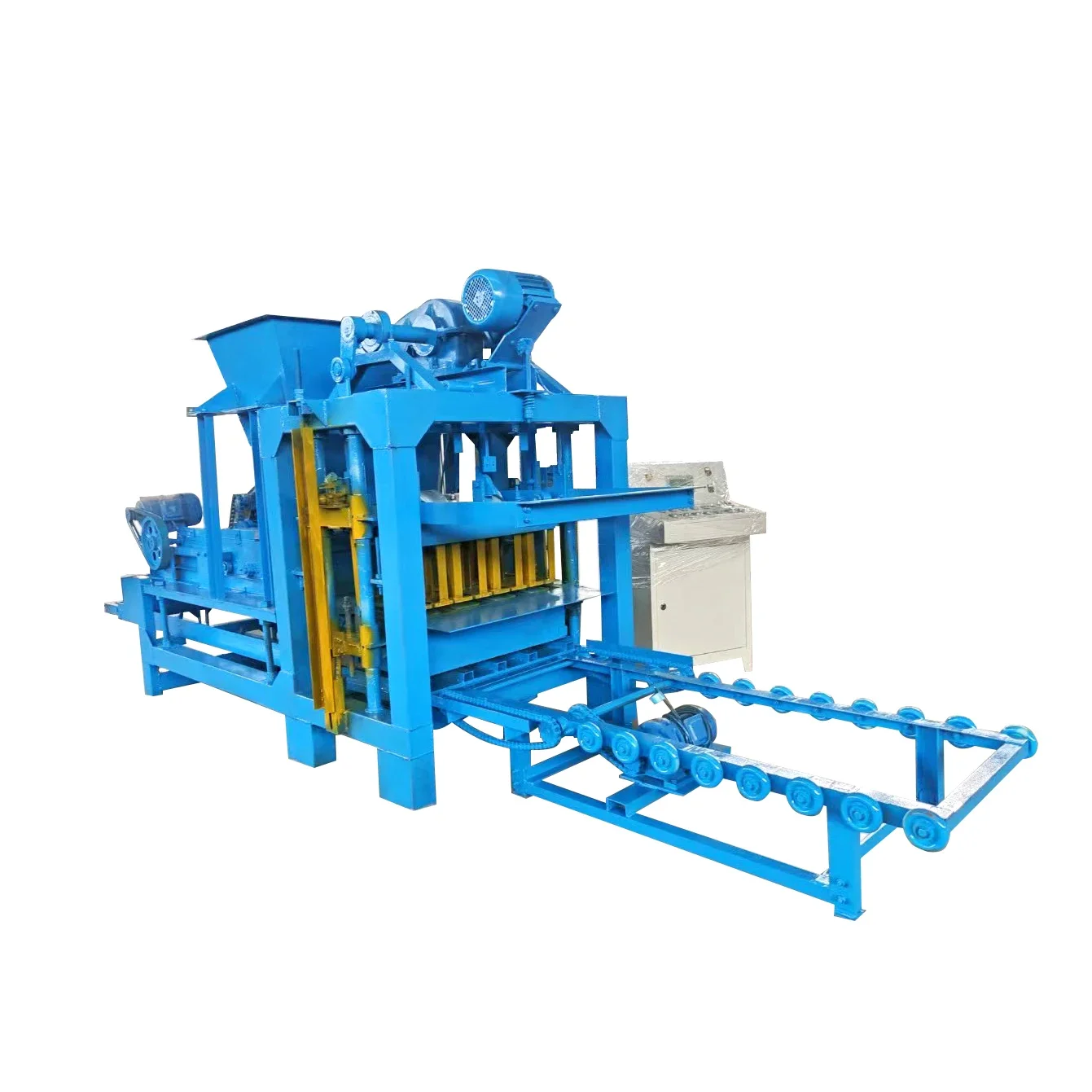 Automatic-Hydraulic-Cement-Paver-Brick-Machine-Making-4-5KW-Clay-Brick ...