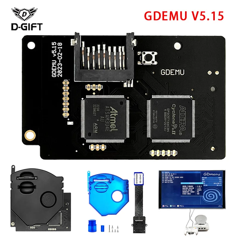 DC-GDEMU-V5-15-For-Sega-DreamCast-VA1-Black-Gold-Board-SD-Card ...