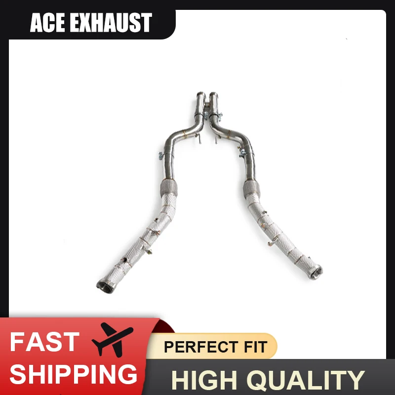 ACE High Performance Downpipe for Mercedes BENZ AMG S63 W222 5.5T with ...