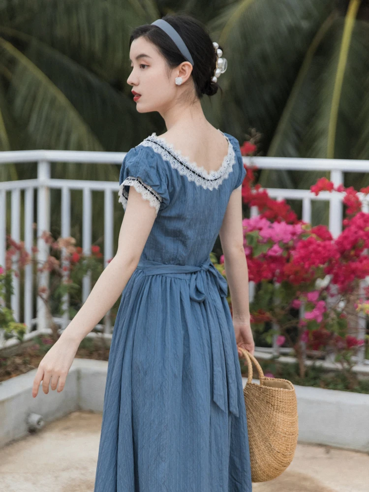 Vintage Light Blue Sundress