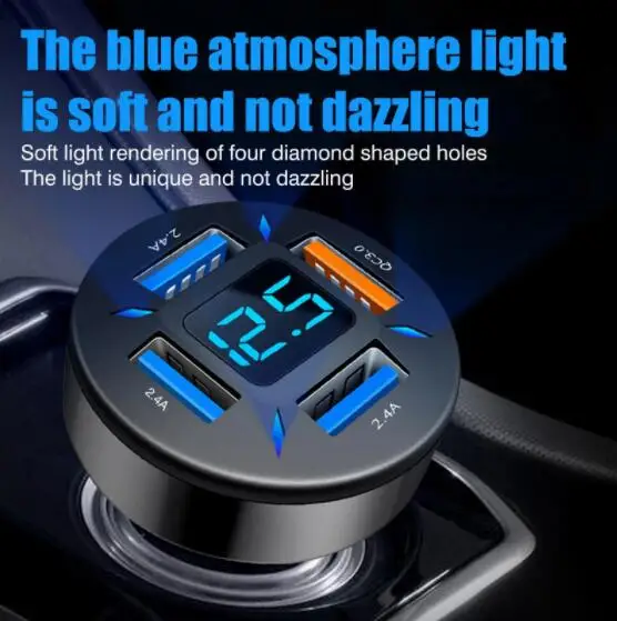 66W-4-Ports-USB-Quick-Car-Charger-Fast-Charging-for-BMW-E46-E39-E90-E60 ...