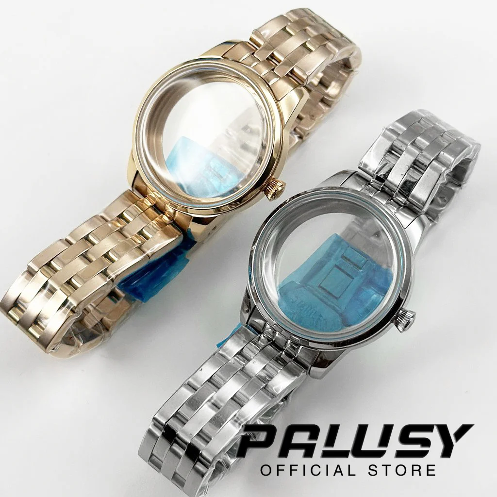 33MM-Ladies-Women-Cocktails-Stainless-Watch-Case-Fit-NH35-NH38-Movement ...