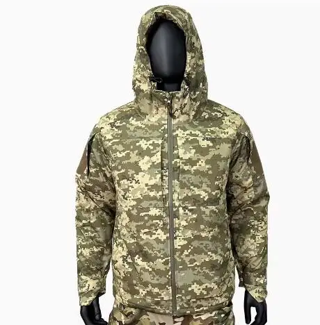 Ukraine Camouflage Jacket Men Winter Coat Thick Uniform Outdoor Desert ...