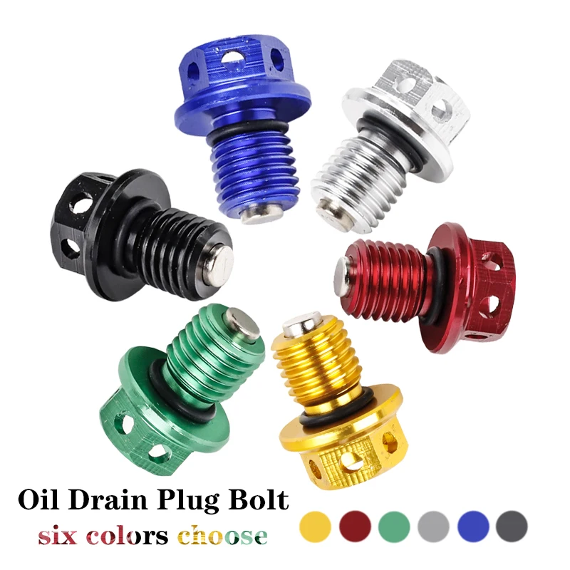 1pcs M12xP1.5 Magnetic Oil Drain Plug Bolt Screw For Honda Yamaha ...