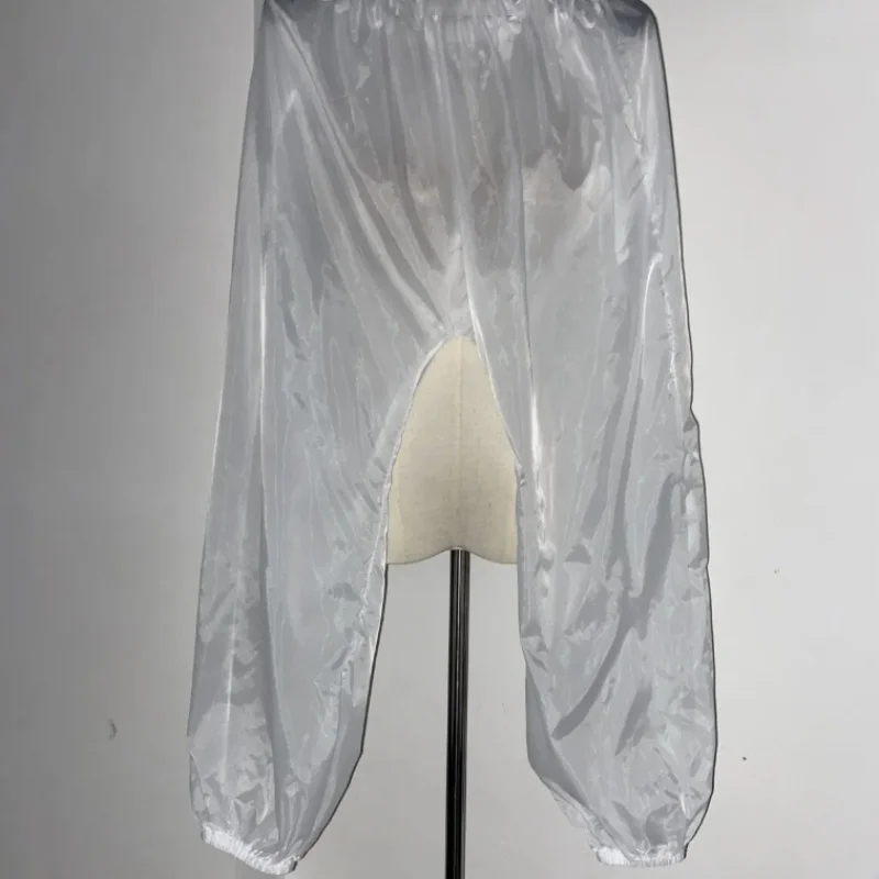 Men's Thin Invisible Bottom Pants Men's Lantern Pants See Through Sexy ...