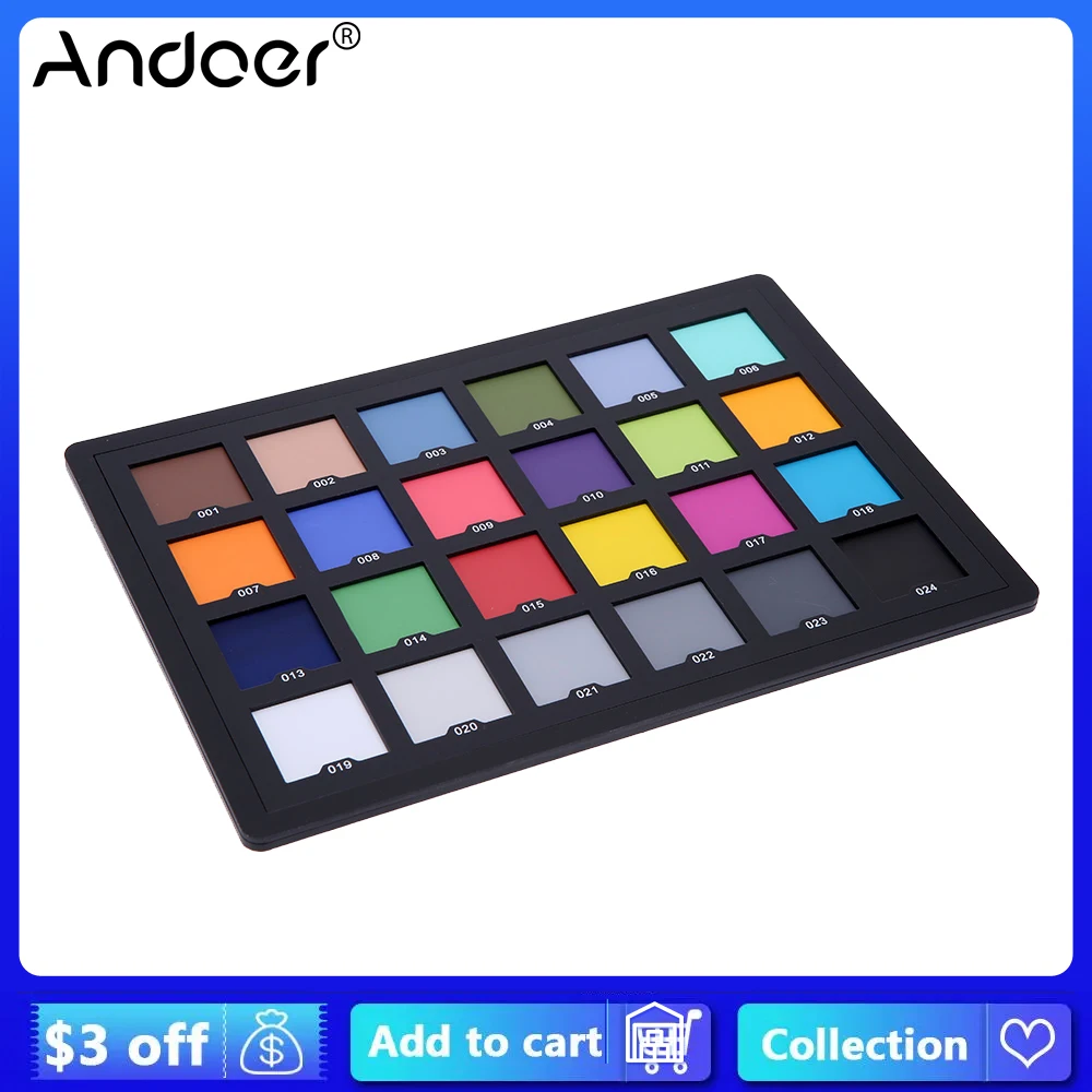Photography-Professional-24-Color-Checker-Palette-Board-Card-Test-for ...