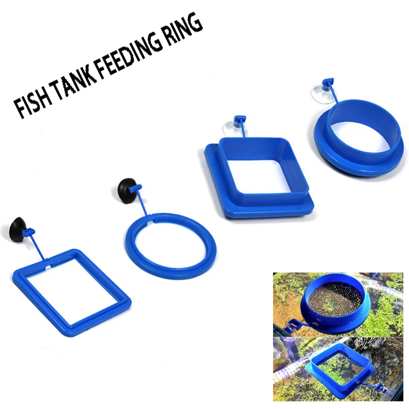 ZRDR Aquarium Feeding Ring Fish Tank Station Floating Food Tray Feeder ...