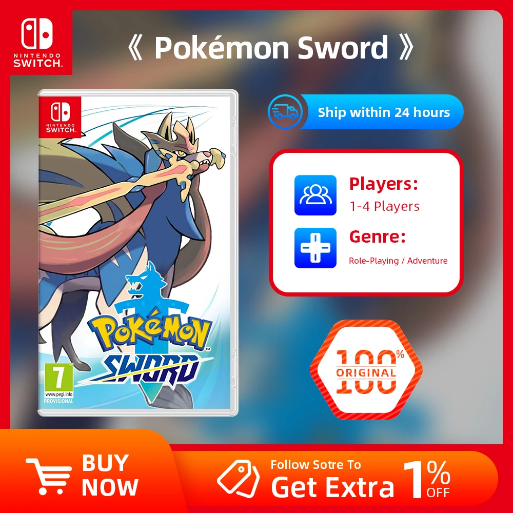 Nintendo Switch Game Pokemon Sword TV Tabletop Handheld Play Modes ...