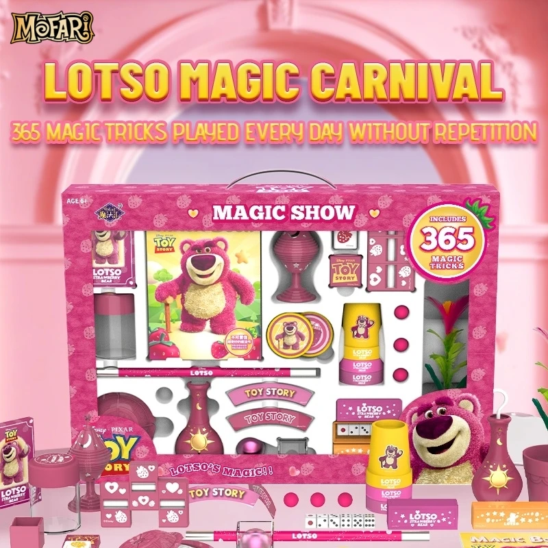 Disney-Magic-Tricks-Cartoon-LOSTO-Cute-Strawberry-Bear-Magic-15-IN-1 ...