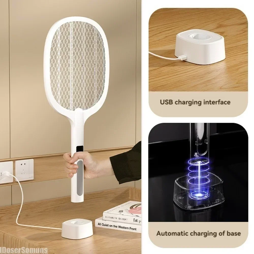 4000V Type-C Rechargeable Insect Killer Bug Zappers Electric Fly ...