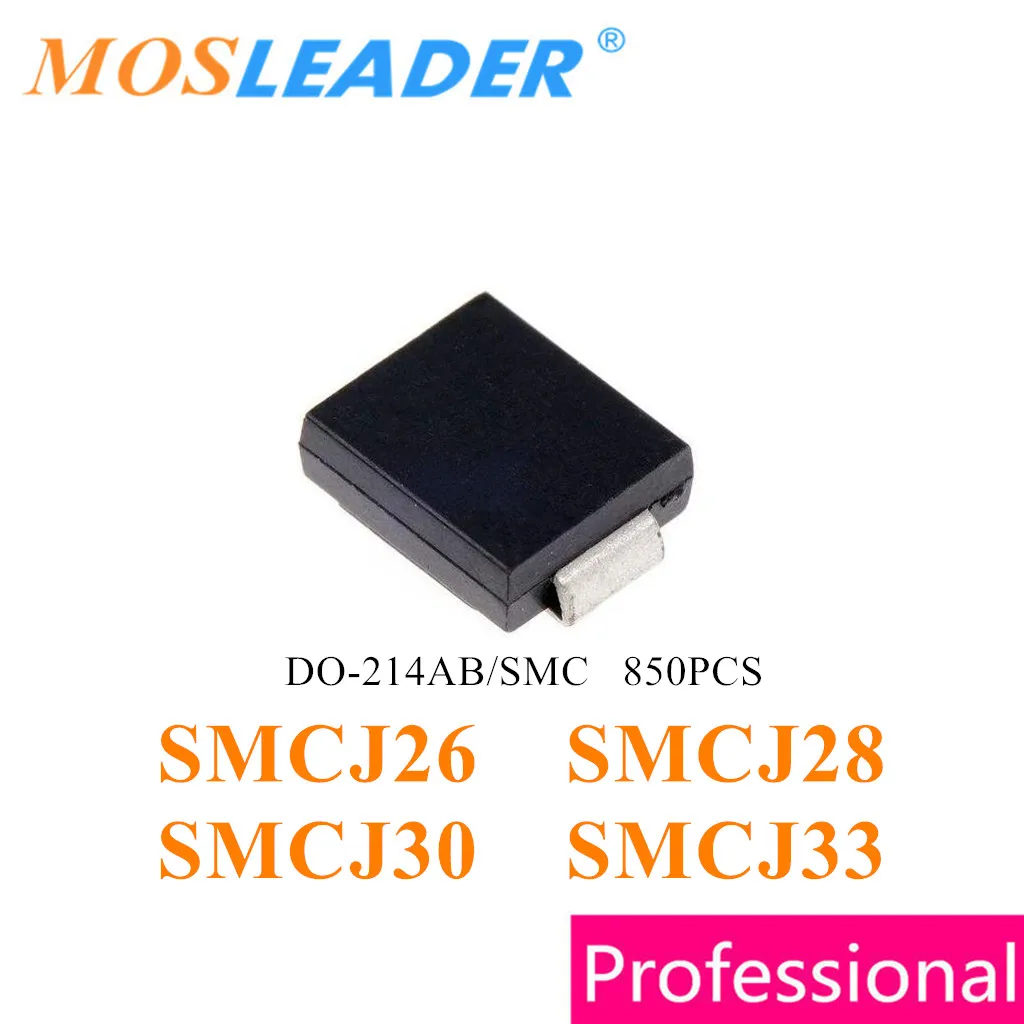 Mosleader 850pcs Smc Do214ab Smcj26 Smcj28 Smcj30 Smcj33 Smcj26a ...