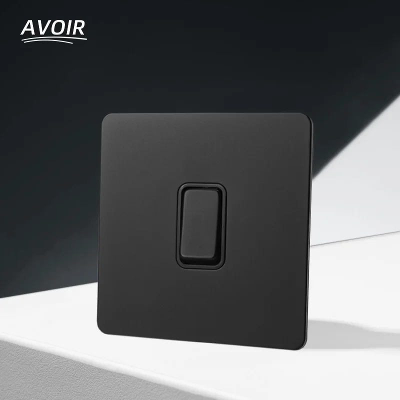 Avoir-Wall-Push-Button-Switch-2-Way-Black-Stainless-Steel-LED-Dimmer ...