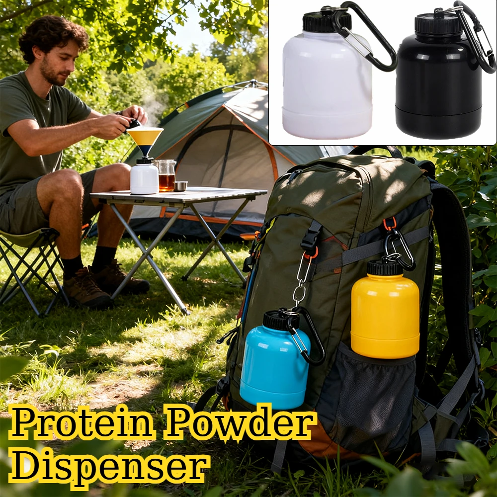 Portable Protein Powder Dispenser 200CC Keychain Fitness Protein Powder ...