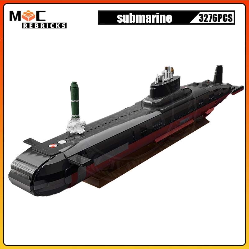 3276PCS-High-tech-Weapon-Typhoon-class-Submarine-MOC-Building-Block ...