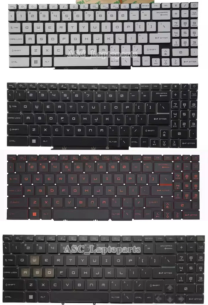 New US QWERTY Keyboard for MSI Katana GF66 GL66 MS-1581 MS-1582 MS-1583 ...