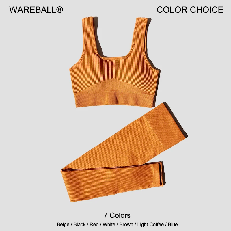 WAREBALL-Yoga-Set-2Pcs-Women-Sports-Set-Seamless-Fitness-Suit-Gym-Leggings-Bra-Workout ...
