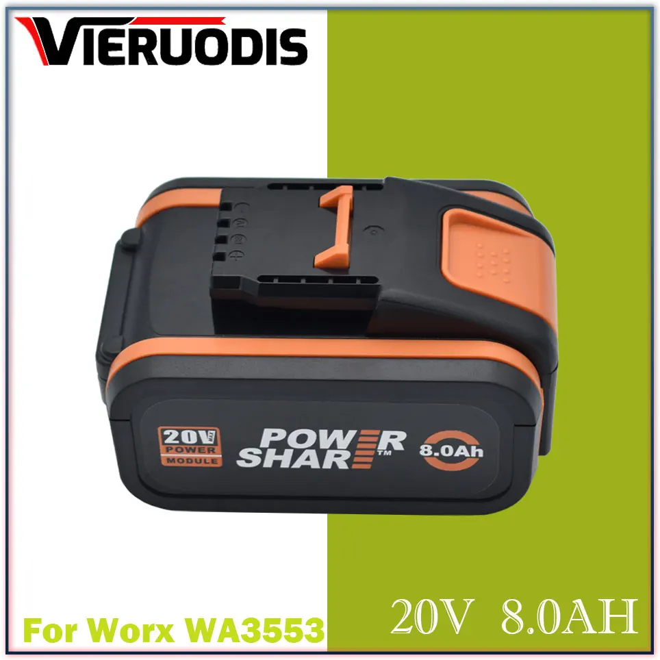 For-20V-Battery-8000mah-Li-ion-for-Worx-WX390-WX176-WX166-4-WX372-1 ...