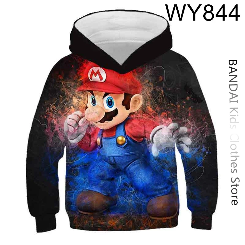 Sudadera con capucha de Super Mario bros para niños, sudaderas con ...