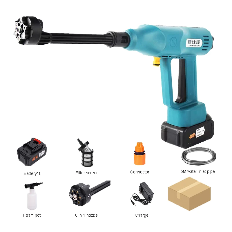 High-Pressure-2-Gear-Speed-Regulation-Rechargebale-Wireless-Car-Wash ...