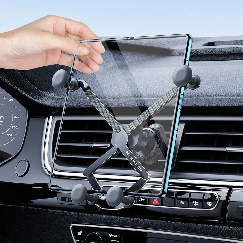 Gravity Car Phone Holder Retractable Luxury Metal Phone Stand for ...