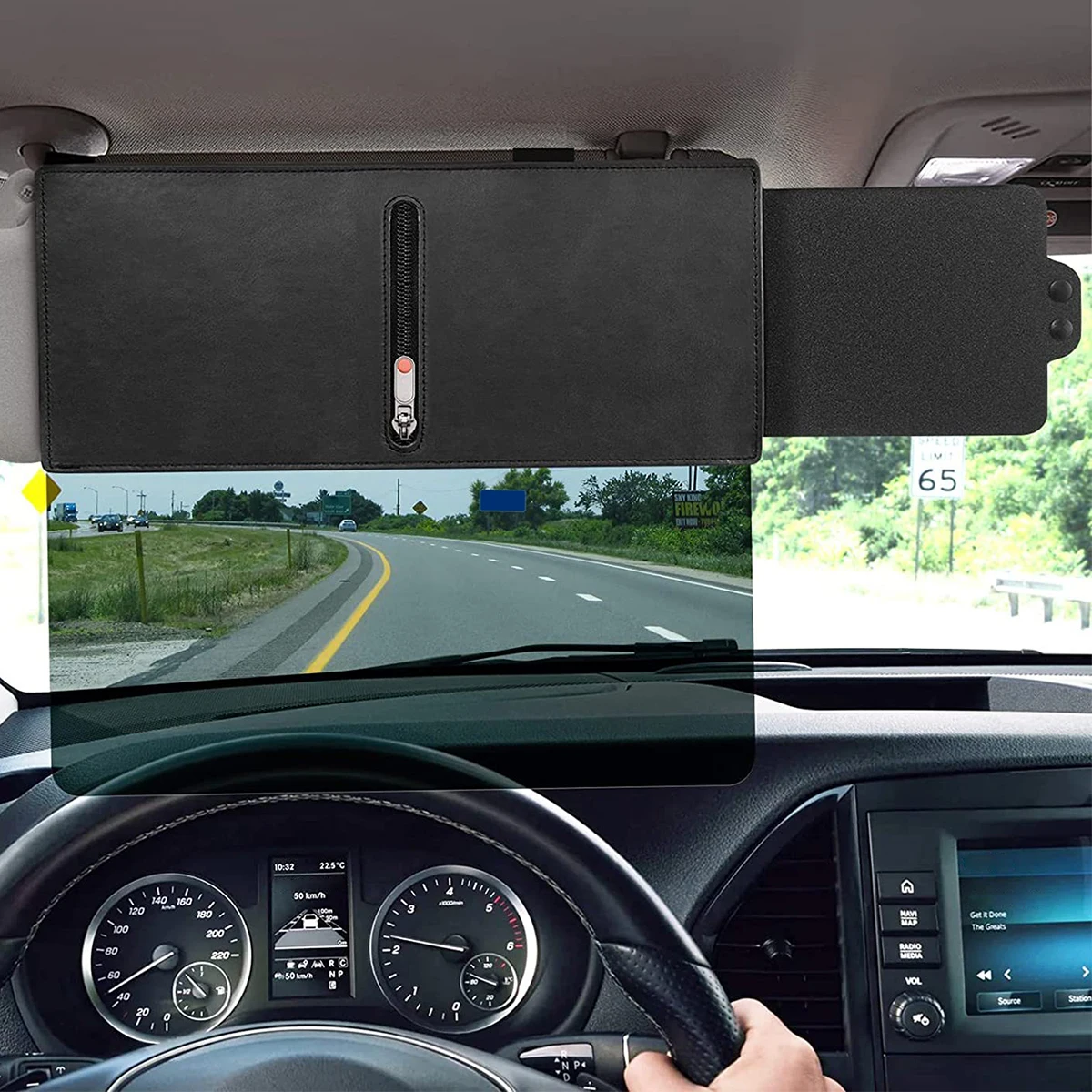 Multi-function-Car-Sun-Visor-Extension-with-Polarized-Lens-and-Side ...