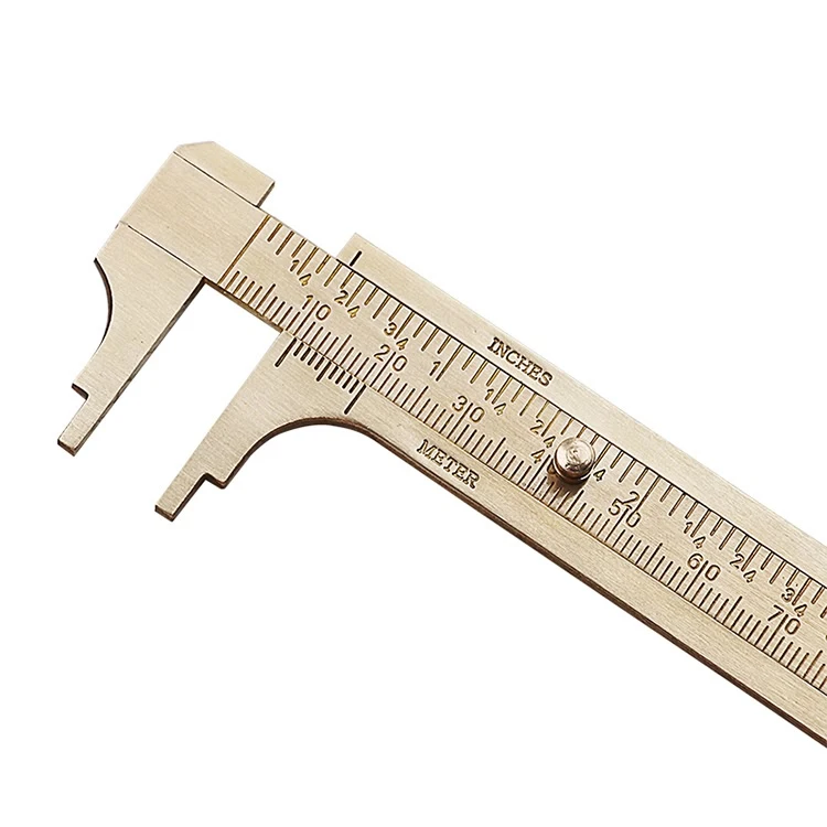 Mini-Vernier-Caliper-Ruler-Copper-Double-Scale-Millimeter-Inches-100mm ...