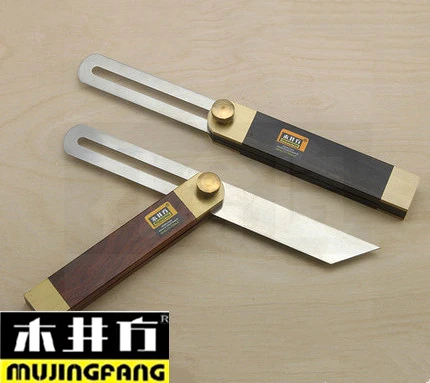 Adjustable Angle Rulers Gauges Tri Square Sliding T-bevel With Ebony ...