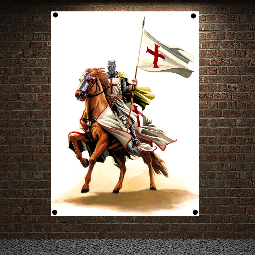 Crusader Knight On Horse