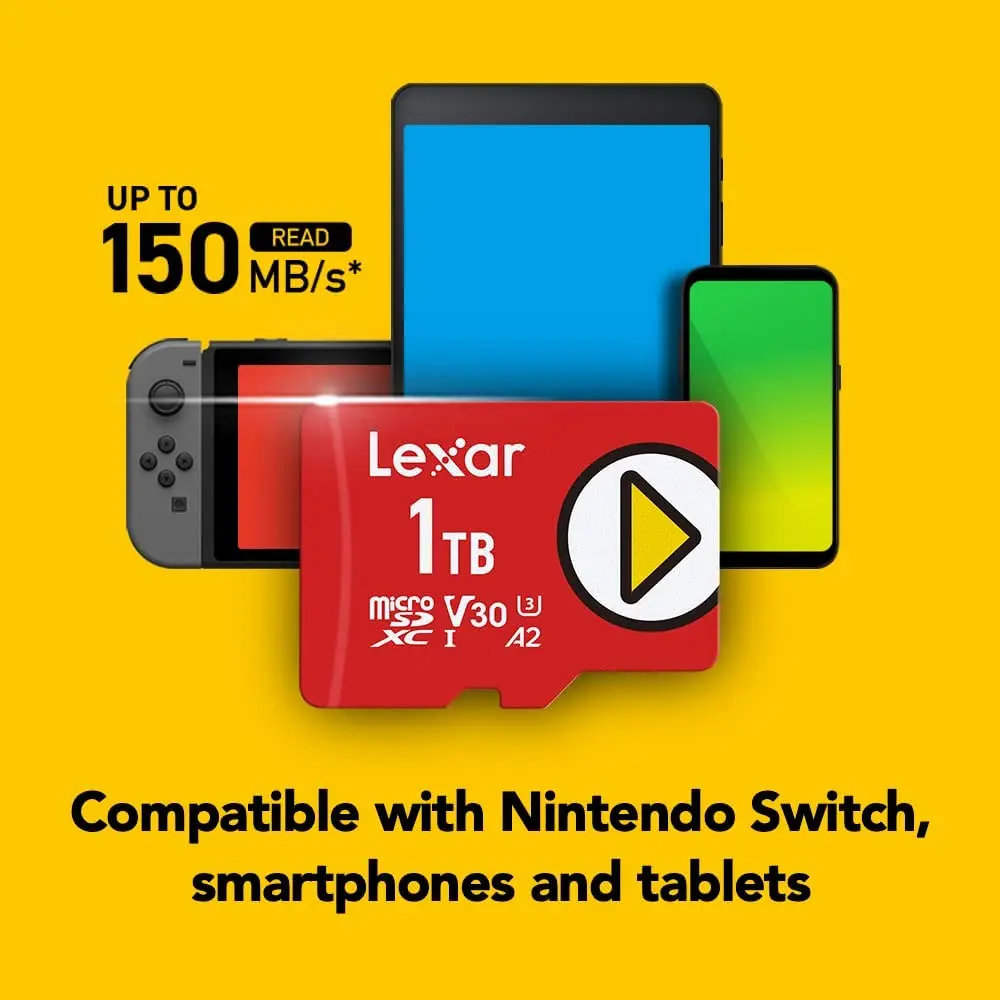 Lexar tarjeta Micro SD Original para consola Nintendo Switch, tarjeta de memoria SDXC de 1TB ...