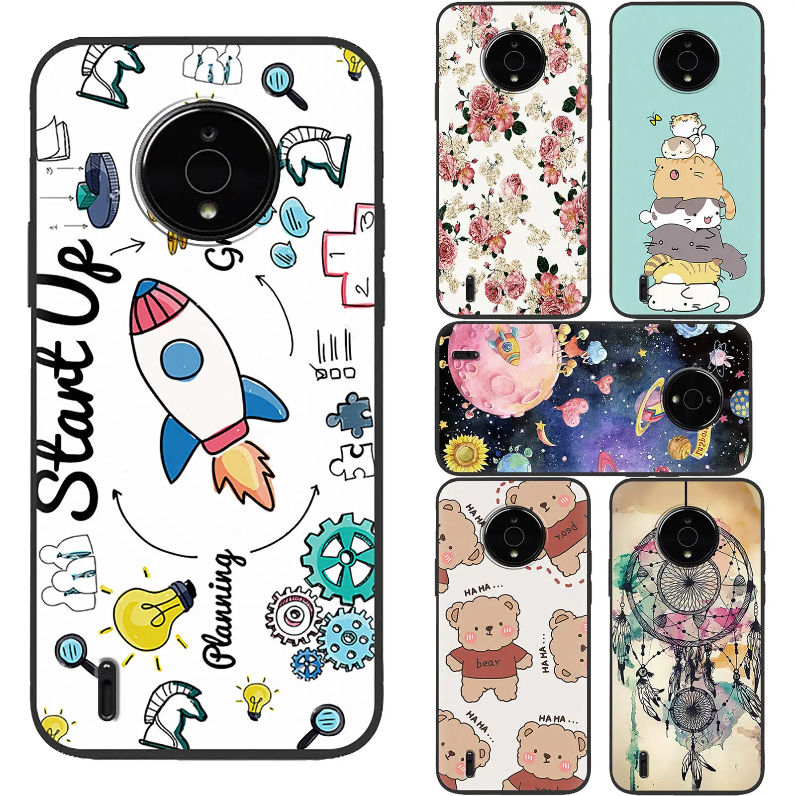 For Nokia G10 G20 Shockproof Ultra Silicone Rubber TPU Phone Case Cover ...