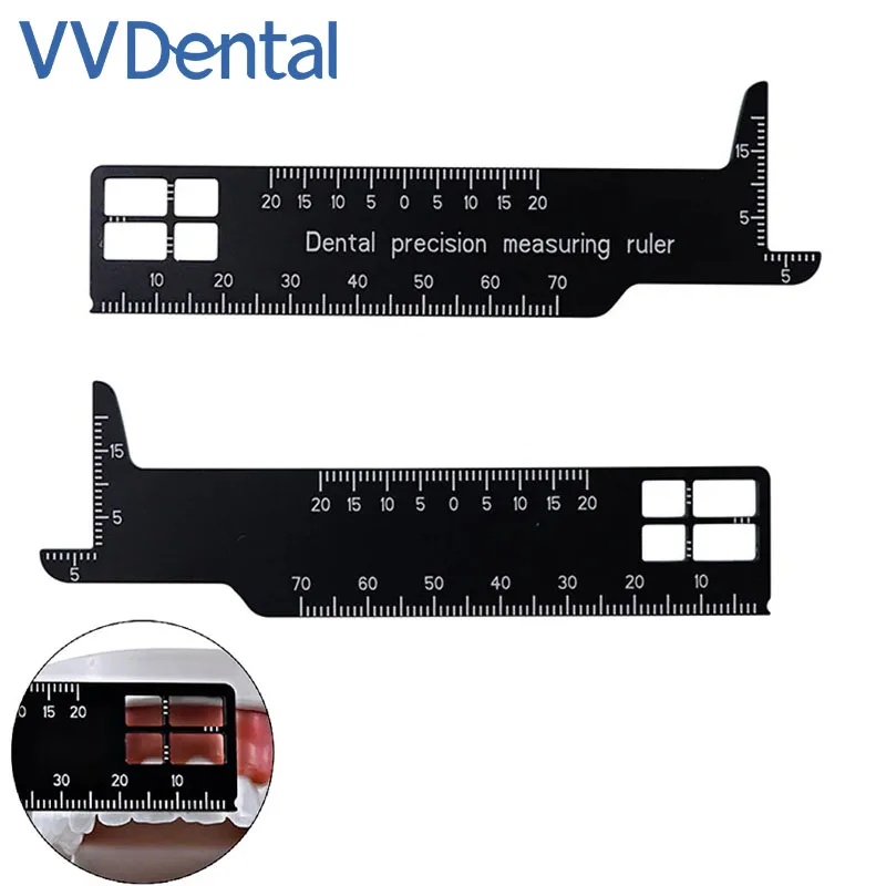 VVDental-Dental-Precision-Measuring-Ruler-Double-Sided-Use-Ruler-For ...