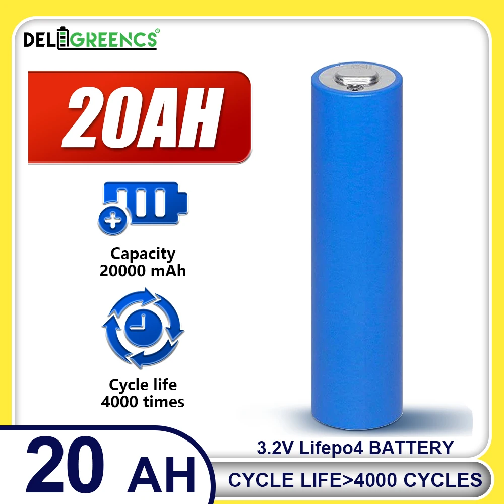 LifePO4 Battery 20AH Lithium Phosphate Cell Deep Discharge Grade A EVE ...