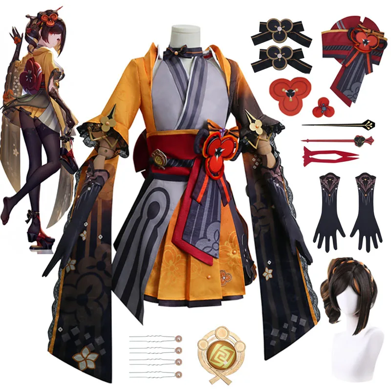 Chiori-Cosplay-Costume-Genshin-Impact-Uniform-Wig-Anime-Chinese-Style ...