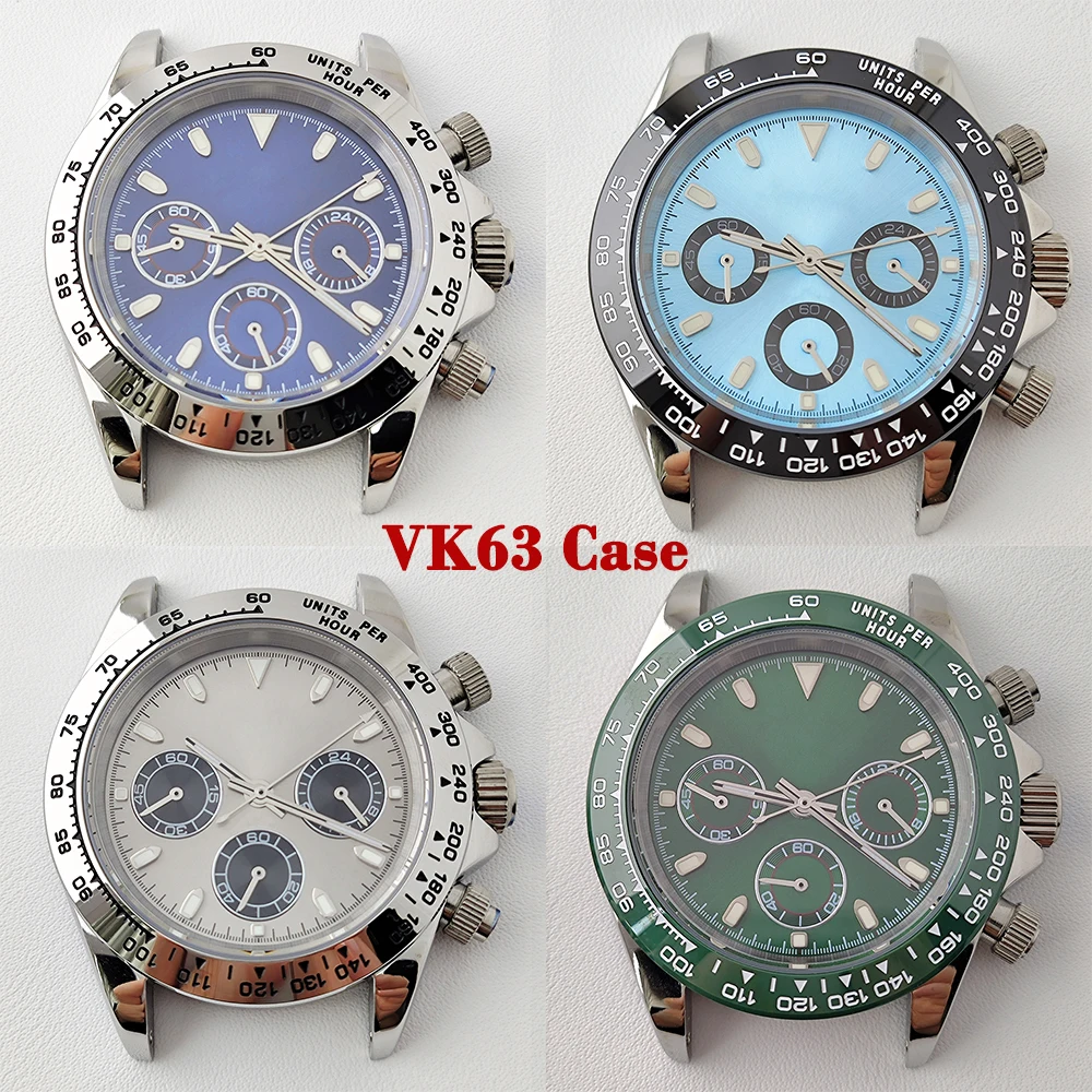VK63-Case-39mm-men-s-watch-quartz-watch-chronometer-panda-dial-suitable ...