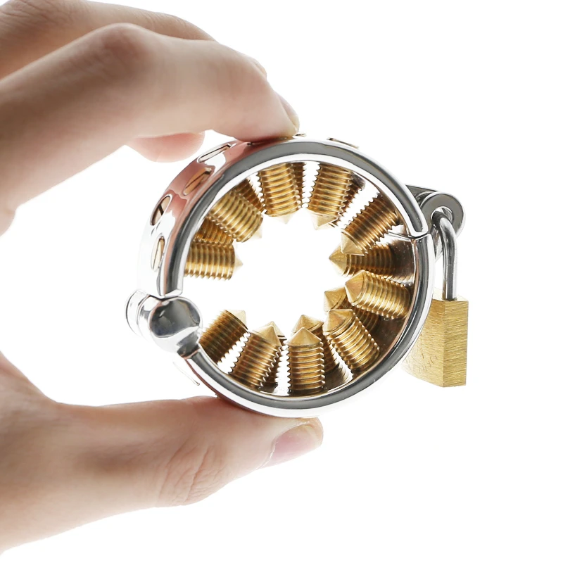 Kalis Teeth Ball Stretcher Male Chastity Device Spike Cock Ring For Men ...